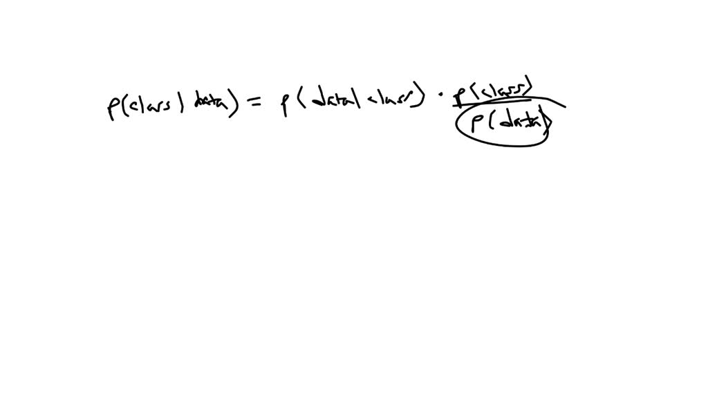 SOLVED: In a Naïve Bayes classifier, for each class we wish to ...