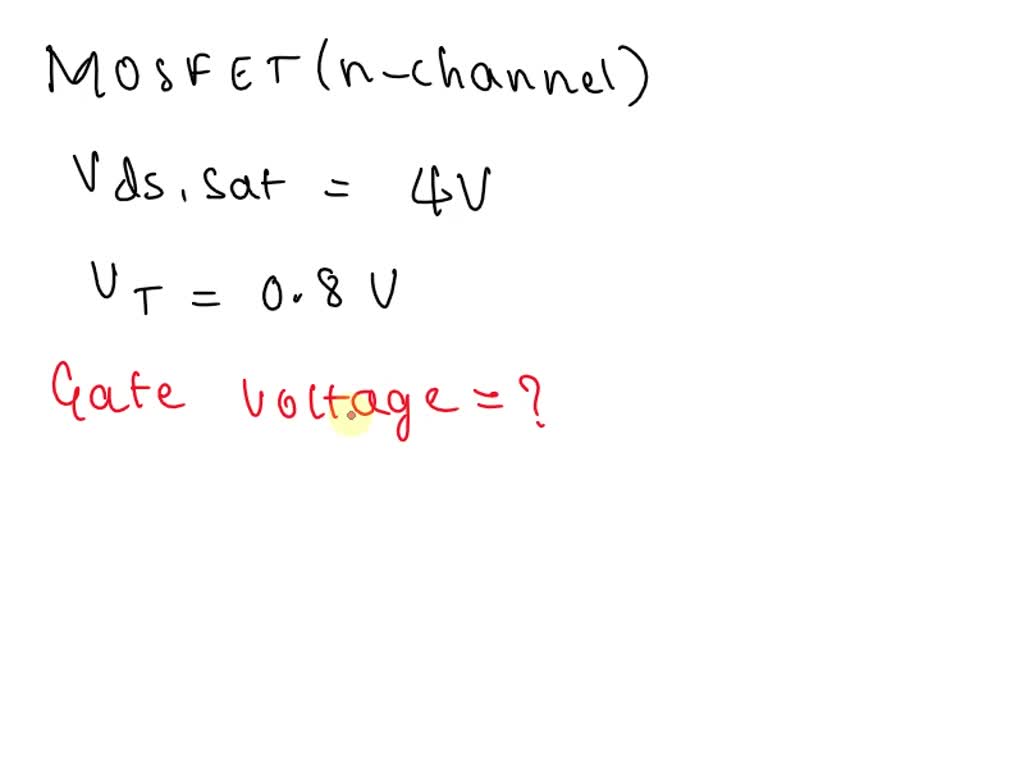 SOLVED: a) Draw the cross-section of an n-channel MOSFET and label all regions. b) i) State the ...