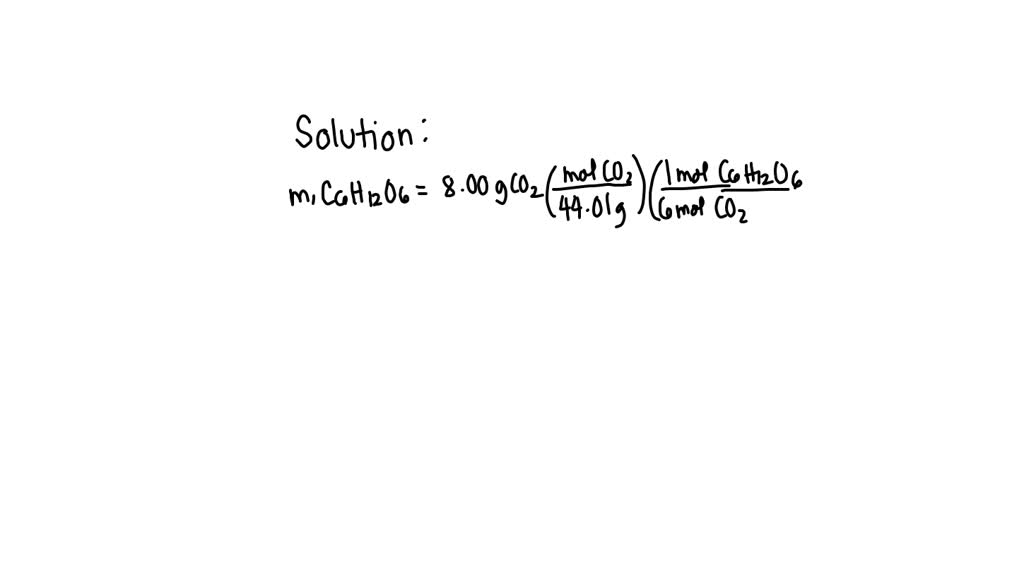 The following shows the photosynthesis reaction of plants: 6CO2(g ...