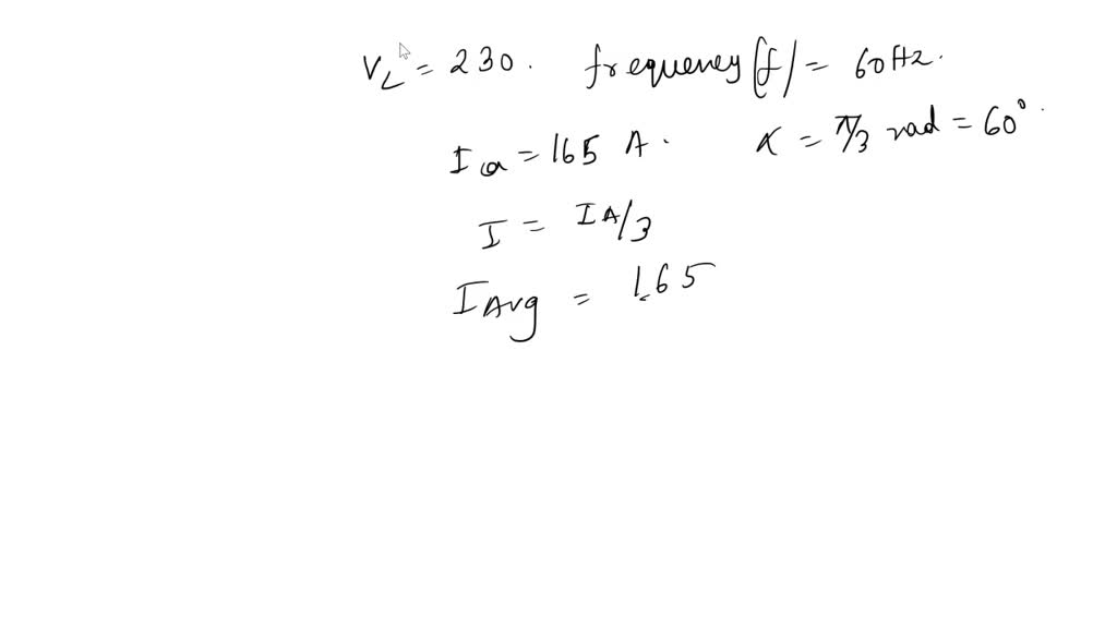 SOLVED: Three-phase full converter, as shown in Figure Q1, is operated from a three-phase 230-V ...