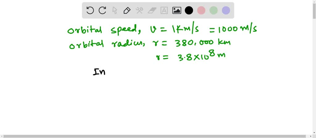 SOLVED: The speed of the moon in its orbit is approximately 1 km/s and ...