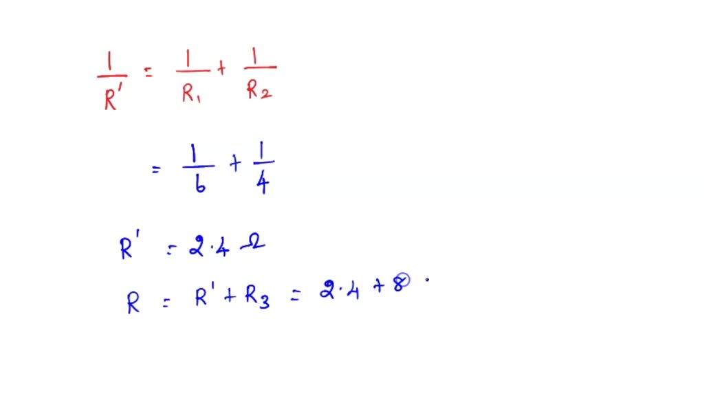 SOLVED: For the circuit depicted below, R1 6.0 ohms, R2 = 4 ohms, and R3 = 8 ohms. The voltage ...