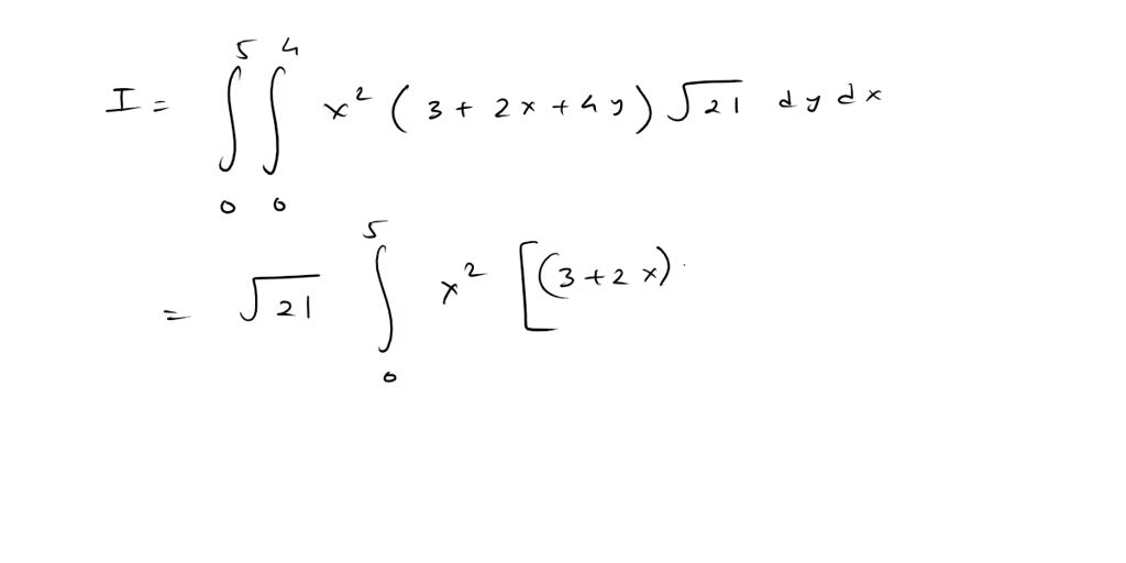 SOLVED: Exercise 2 Evaluate ∬(S)x^(2)yzdS where S is part of the plane ...