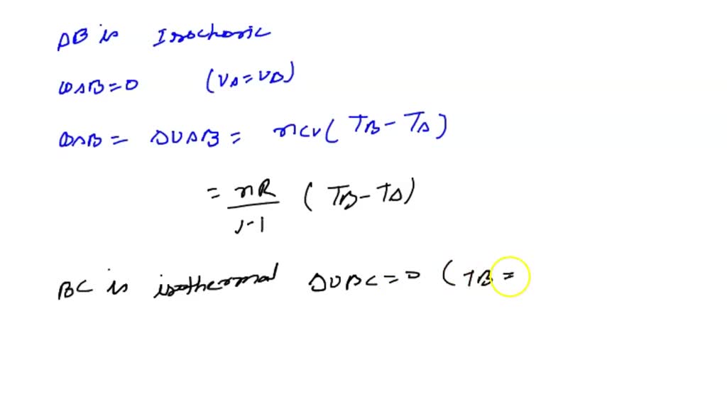 SOLVED: Figure Q2(i) shows the thermodynamic cycle of an engine. It consists of two isothermal ...
