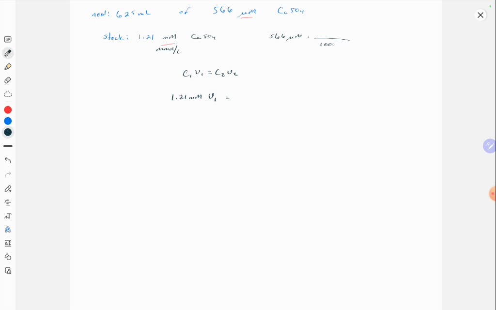 SOLVED: A molecular chemist must prepare 500 mL of a 5.00 mM aqueous ... SOLVED: A molecular chemist must prepare 500 mL of a 5.00 mM aqueous ...
