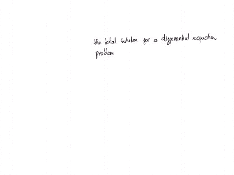 The total solution for a differentiation problem...