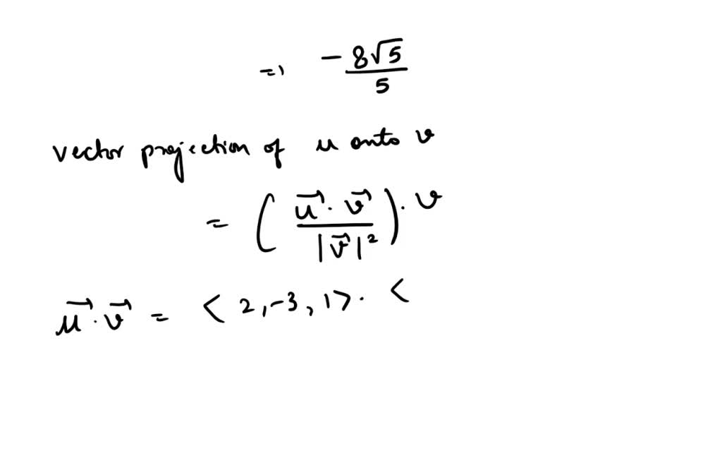SOLVED: Question Let u = 2i 3j + k and v = i + 2j. Calculate the vector ...