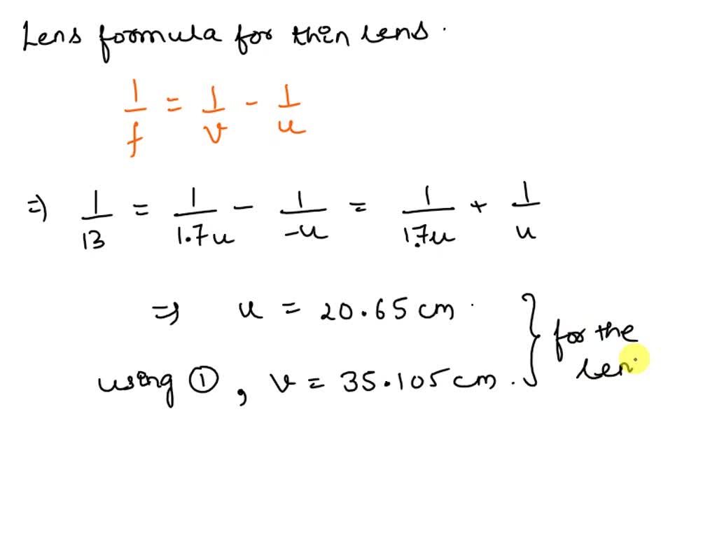 SOLVED: An observer to the right of the mirror-lens combination shown ...