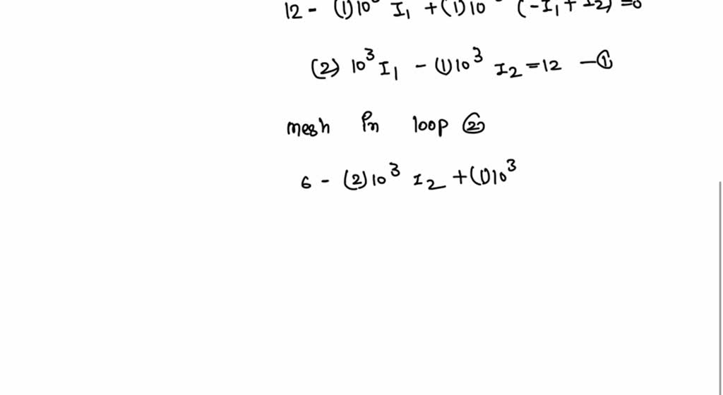 Solved 374 Find Vo In Fig P374 Using Mesh Analysis K Kl 12 V 1k 2 K Figure P374 Use 