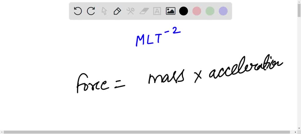 SOLVED: 1. [MLT-2] matches with the dimensional formula of a) Force b ...