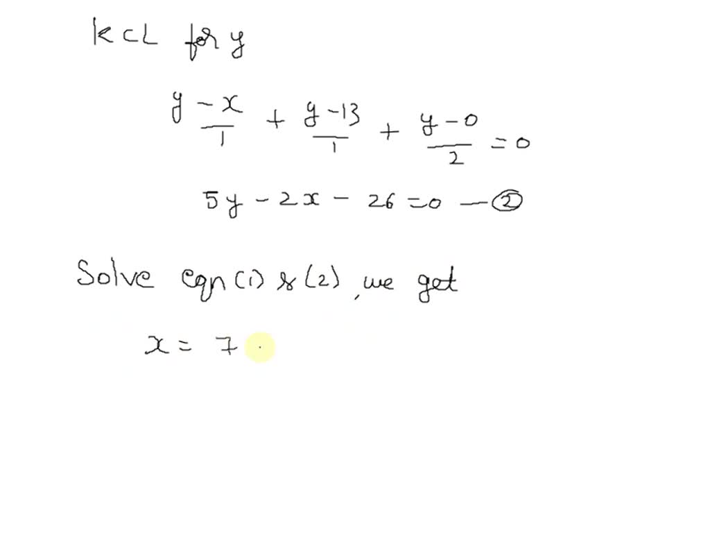 SOLVED: Fig 5 shows a bridge circuit. Find the current in each resistor ...