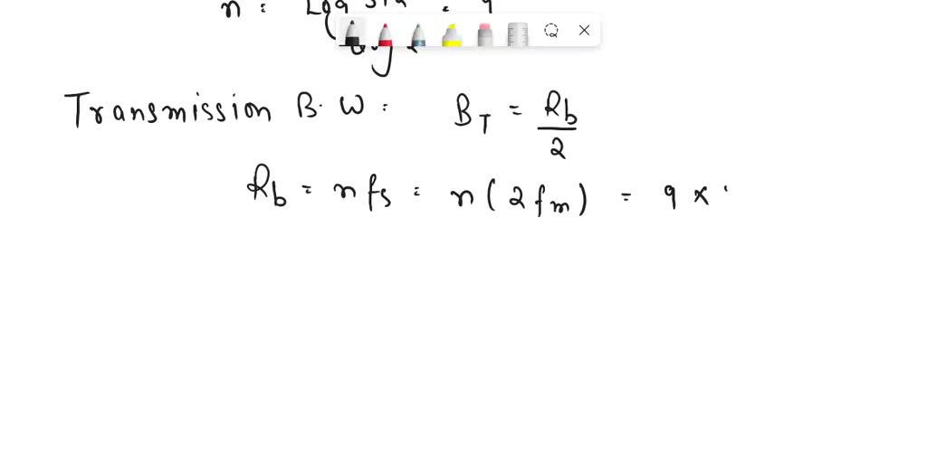 Q2 A Tv Signal Has A Bandwidth Of 42 Mhz Is Transmitted Using Binary Pcm System The Number Of