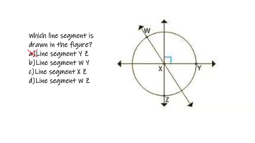 SOLVED: 'Which line segment is drawn in the figure? a)Line segment Y Z ...