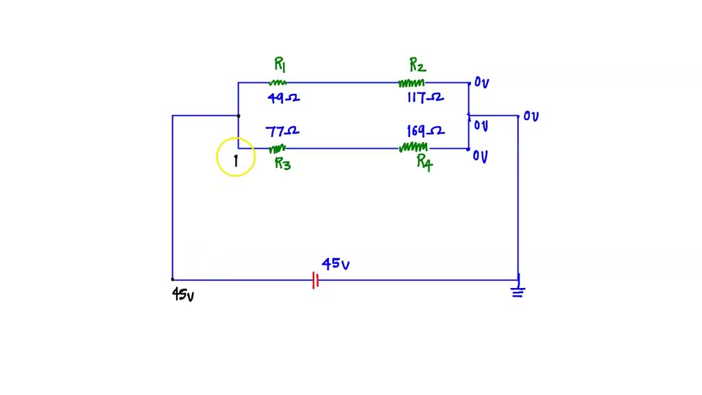 SOLVED: A circuit contains four resistors. Resistor R] has a resistance ...