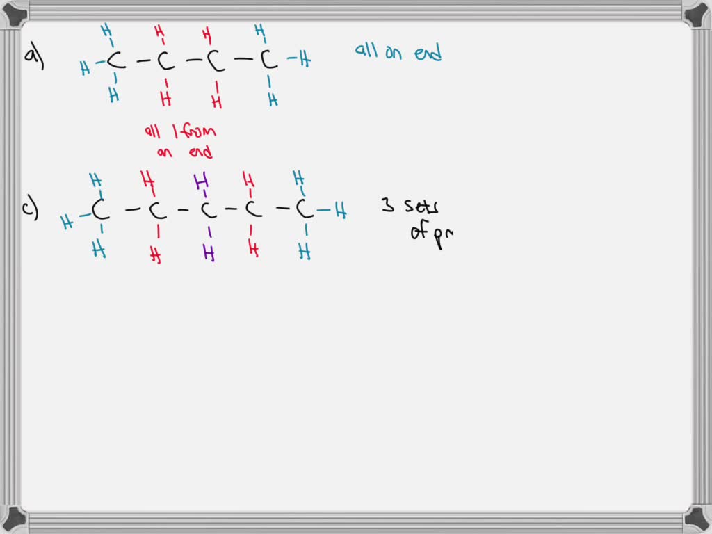 SOLVED: Butane (C4H10) exhibits only two different kinds of protons ...
