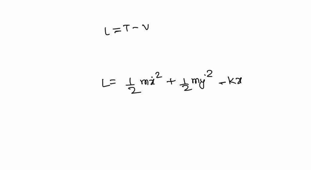 SOLVED: 4.8. Two objects of equal mass m are attached to two opposing walls by two identical ...