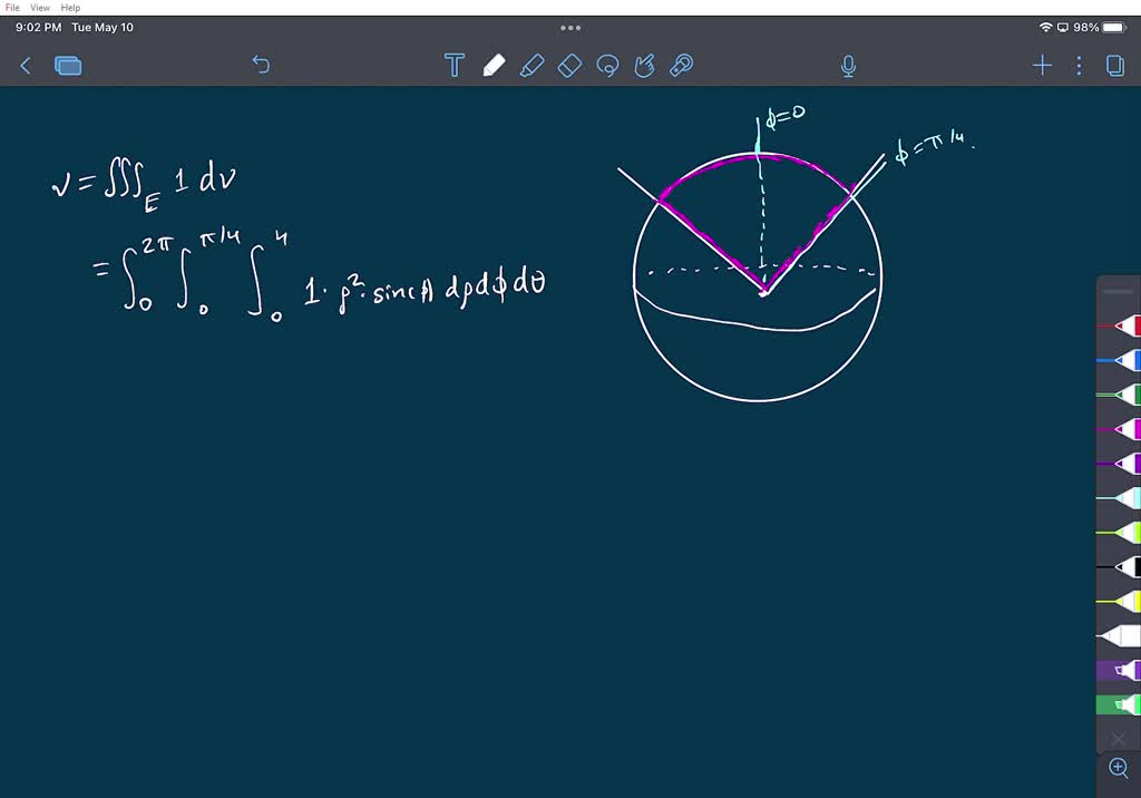 SOLVED: Use spherical coordinates to find the volume of the region ...
