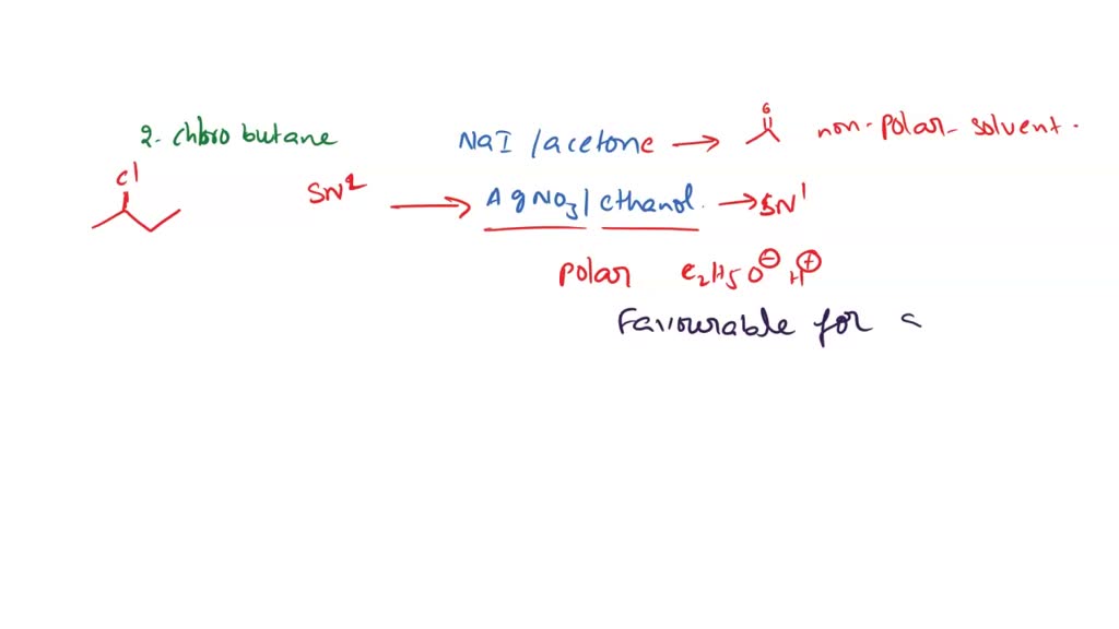 SOLVED: How can 2-chlorobutane not go through SN2 reaction in NaI ...