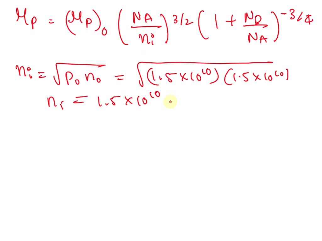 SOLVED: E3. A compensated p-type silicon material at T = 300 K has impurity doping ...
