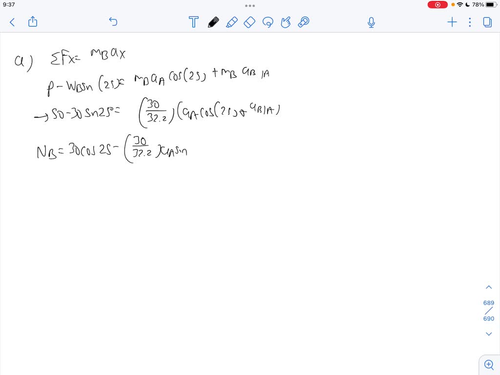 SOLVED: The 30-Ib block B is supported by the 55-Ib block A and is ...