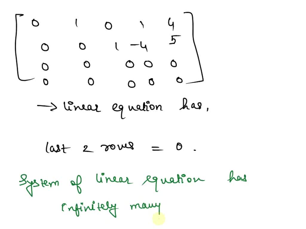 SOLVED: Given that the augmented matrix in row-reduced form is ... SOLVED: Given that the augmented matrix in row-reduced form is ...
