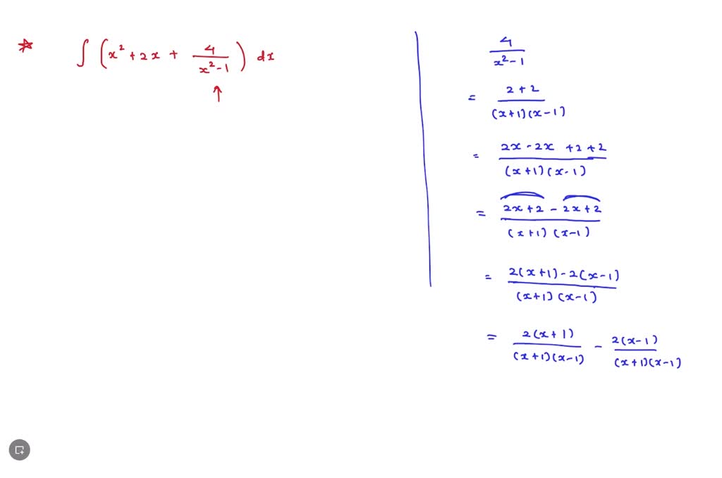 SOLVED: indefinite integral 2x/1+x^4 dx SOLVED: indefinite integral 2x/1+x^4 dx