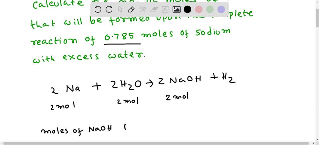 SOLVED: According to the following reaction, how many moles of sodium ... SOLVED: According to the following reaction, how many moles of sodium ...