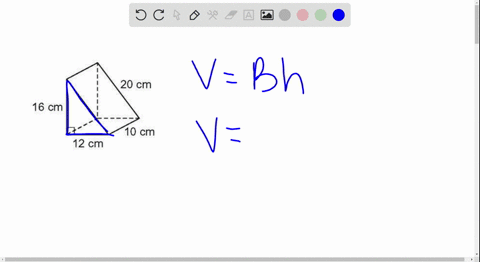 SOLVED: finding the volume of a triangular prism with four numbers.