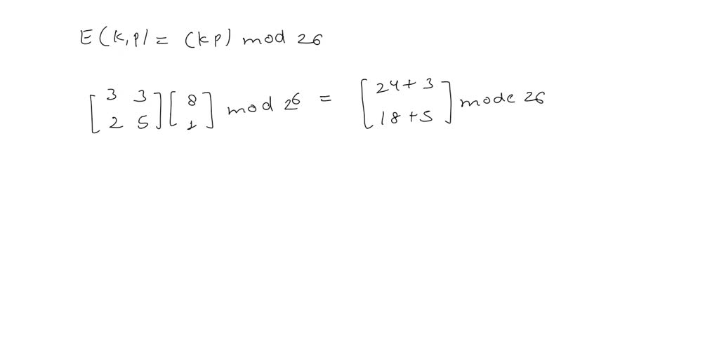SOLVED: Q1. A message is converted into numeric form by letting A = 1,B ...