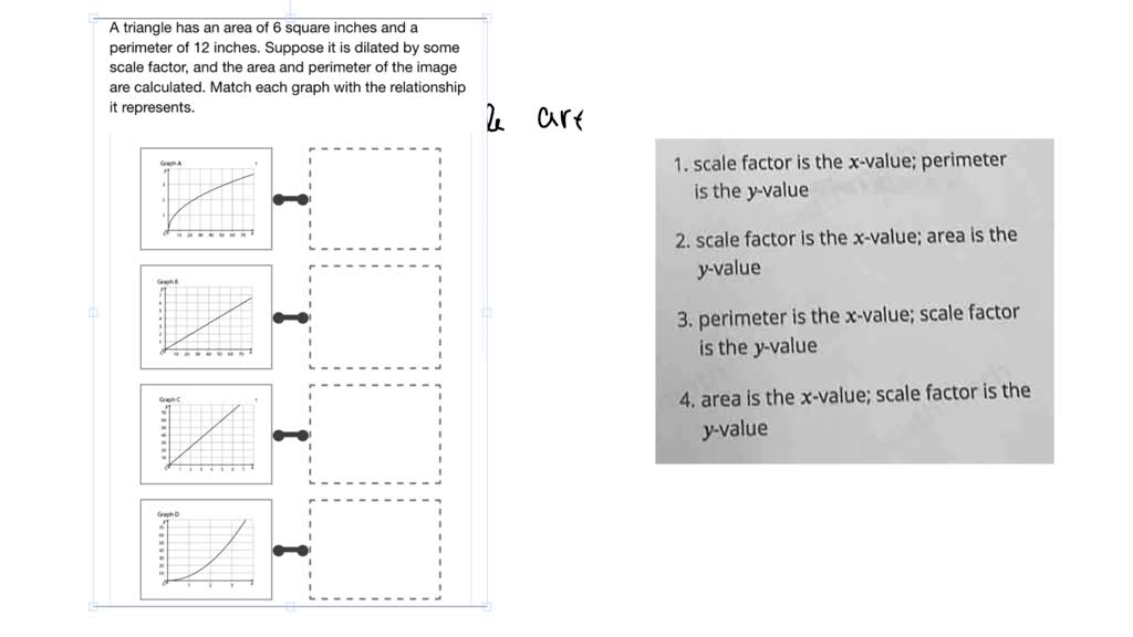SOLVED: A triangle has an area of 6 square inches and a perimeter of 12 ...