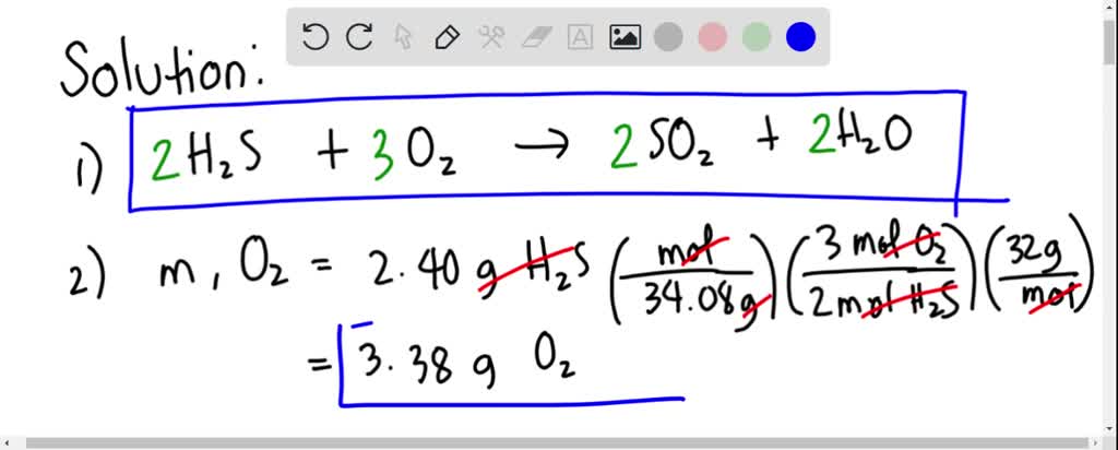SOLVED: Question 12 When the gases dihydrogen sulfide and oxygen react; they form the gases ...