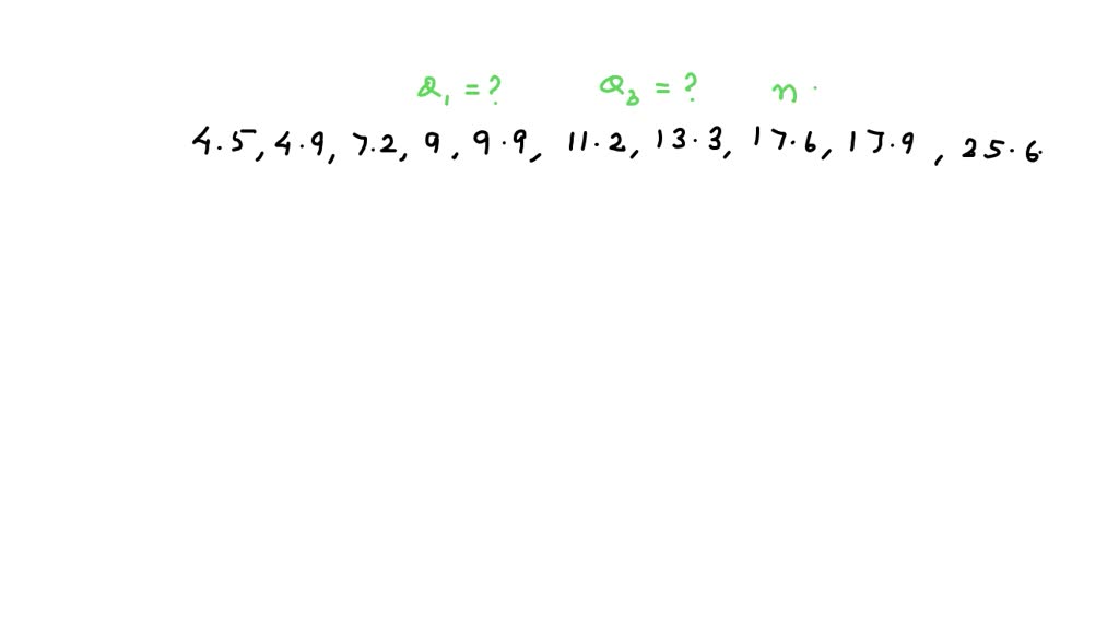 SOLVED: Consider the following data consisting of 9 values: 4, 4, 6, 11, 7, 5, 2, 3, 4. What is ...