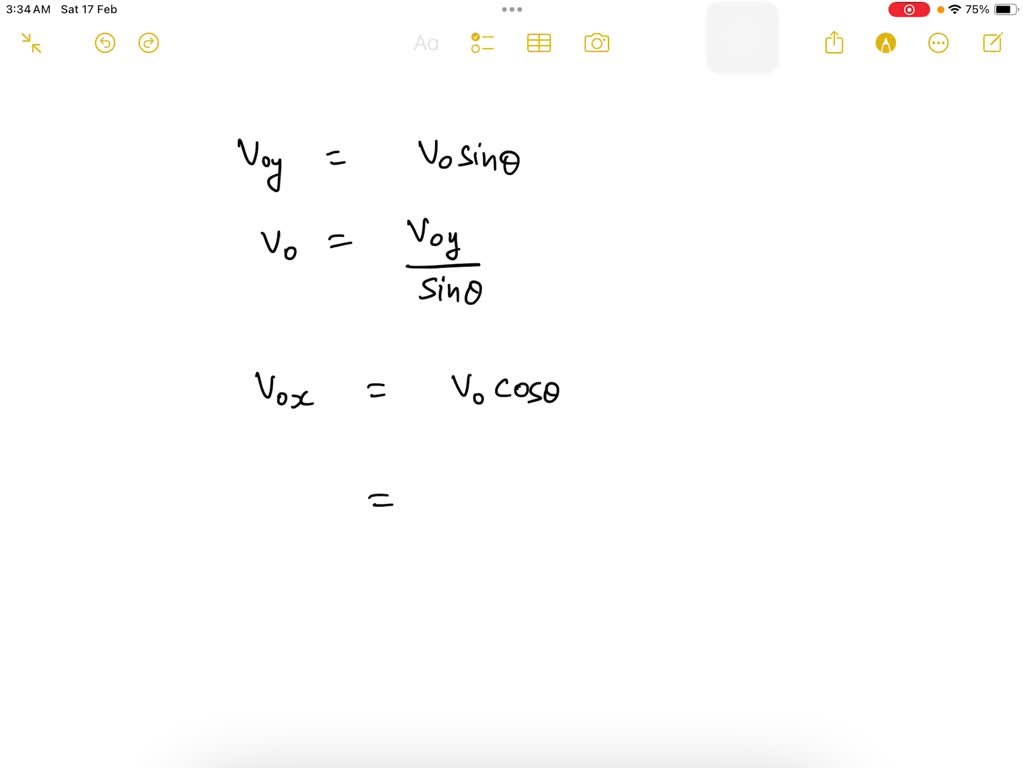 SOLVED: A baseball is thrown with velocity v0 at an angle θ=23 above the horizontal. The ...