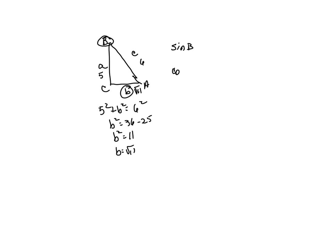 SOLVED: Suppose ABC is a right triangle with sides a, b, and c and right angle at C. Use the ...