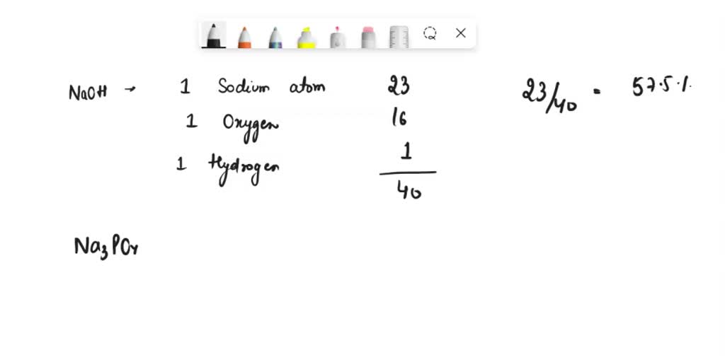 SOLVED: Sodium hydroxide, NaOH; sodium phosphate, Na3PO4; and sodium nitrate, NaNO3, are all ...
