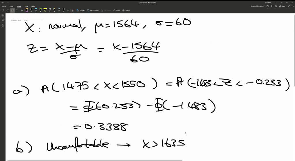 3.) Standing eye heights of women are normally distributed with a mean ...