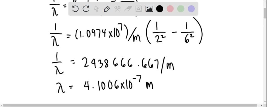 Solved Calculate The Wavelength And Frequency Of Light Emitted When An