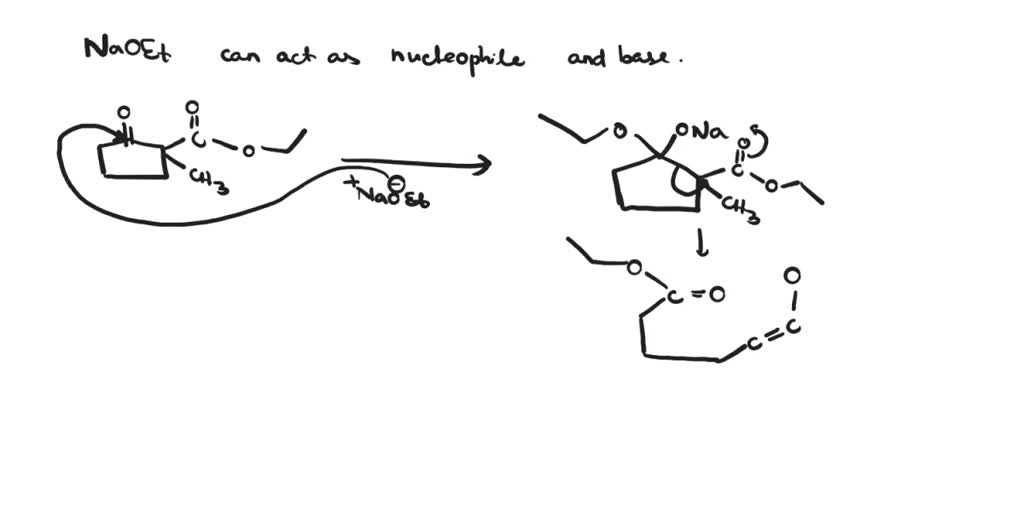 SOLVED: Problem 3 (10 pts): In the presence of sodium ethoxide, the ...