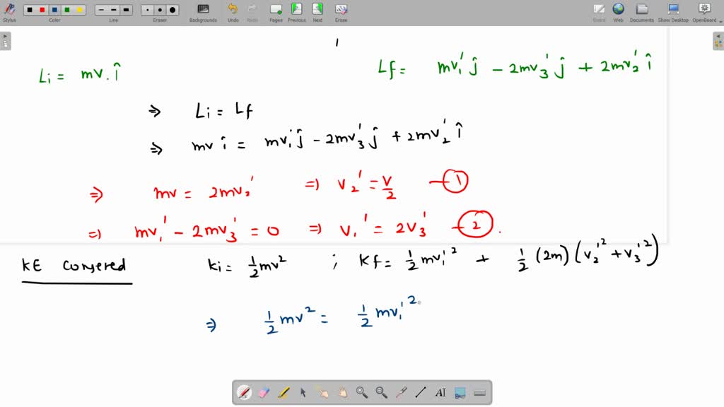 SOLVED: (II) An atomic nucleus of mass m traveling with speed v collides elastically with a ...