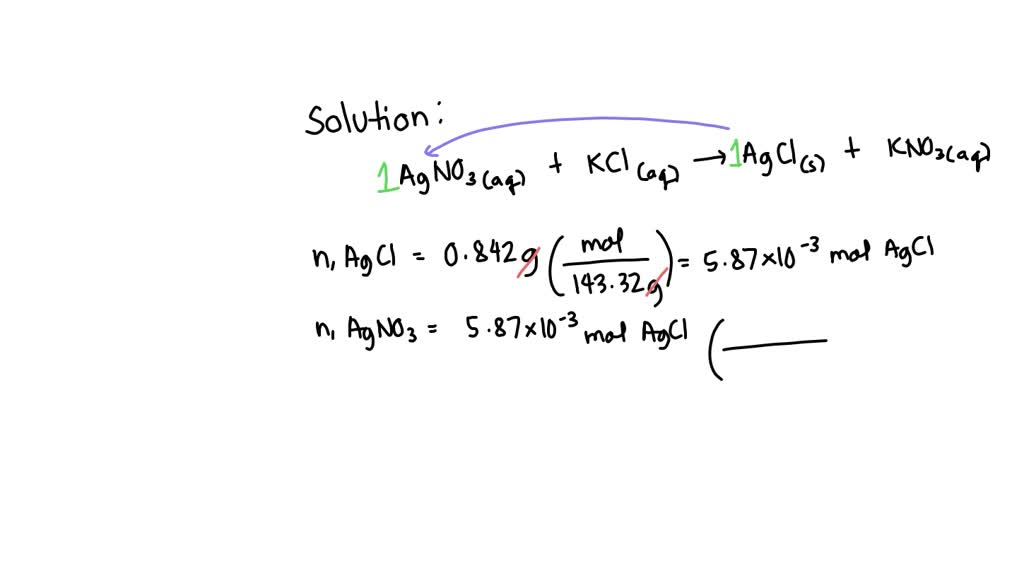If 25.0 mL of silver nitrate solution reacts with excess potassium ...