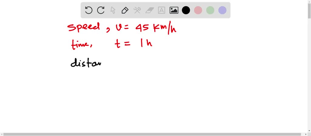 SOLVED: A motorist is moving with a constant speed of 45 km/h. How much ...