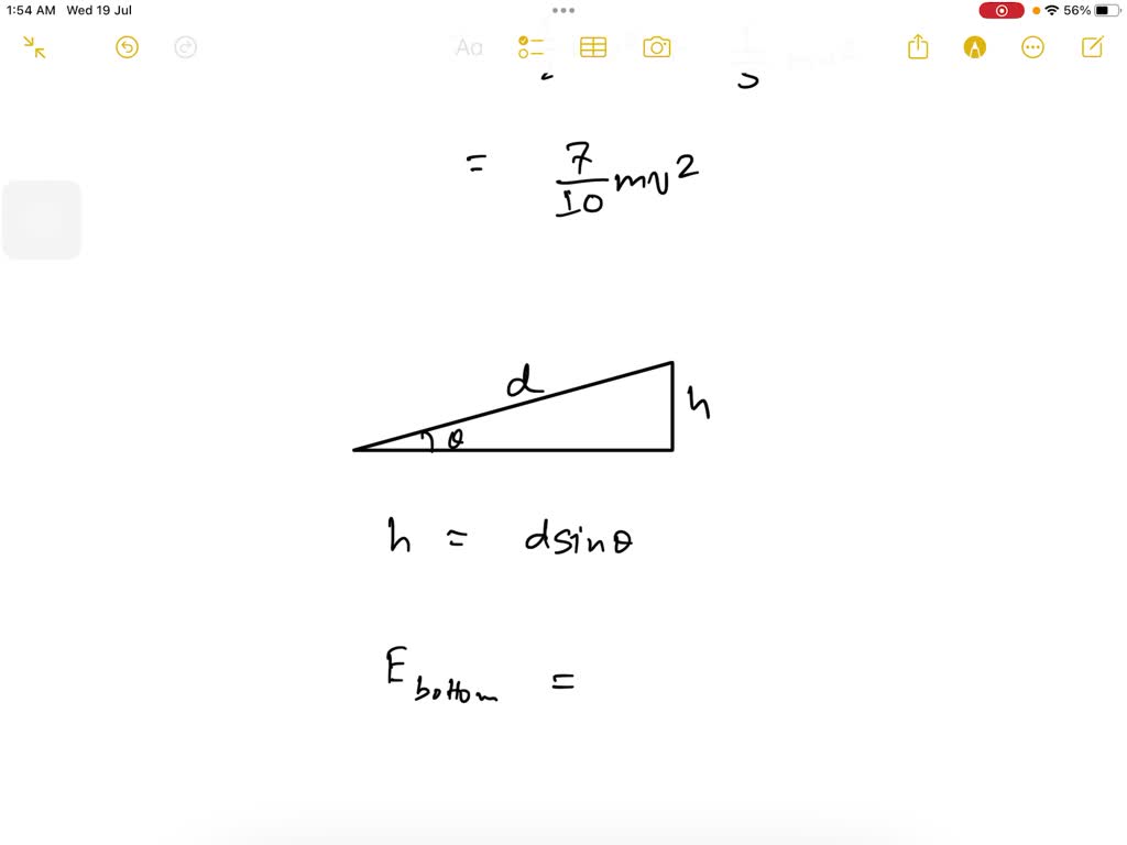 SOLVED: A uniform solid sphere is rolling without slipping along a horizontal surface with a ...