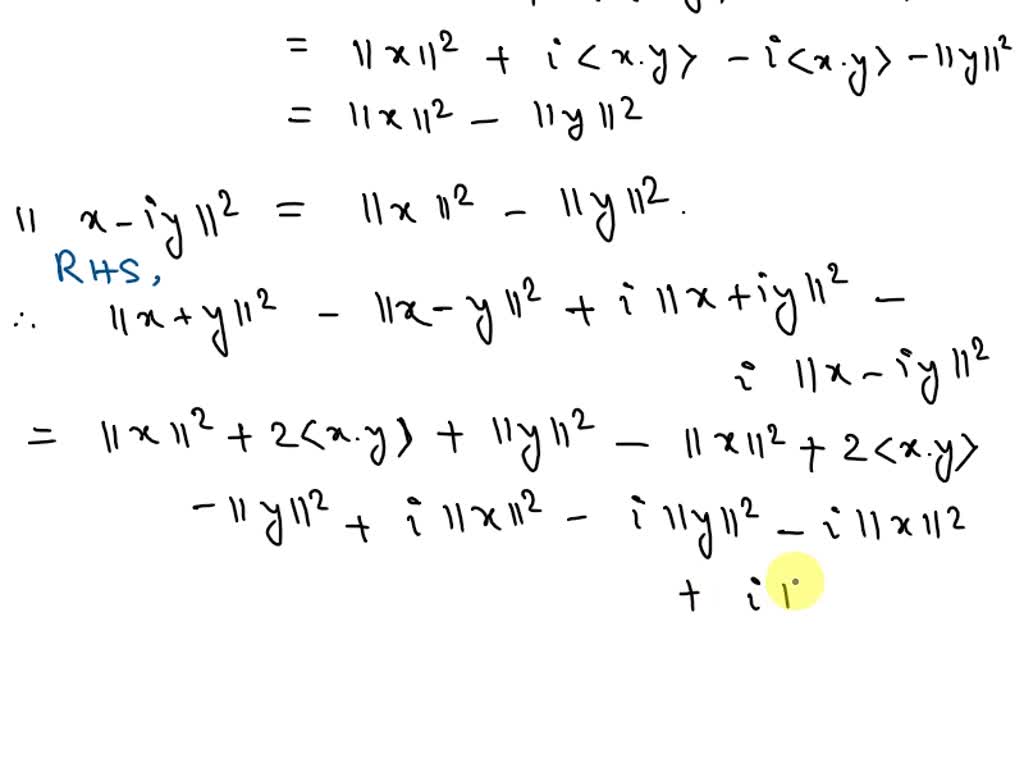Solved 3 8 Marks Prove The Polarization Identity Kr U R U 2