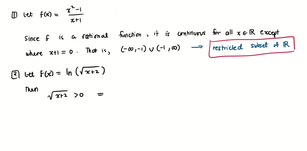 SOLVED:Attempt 1 Classify cach function as continuous not continuous ...