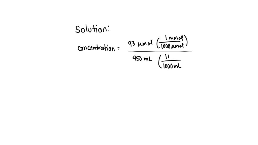 SOLVED: A chemist prepares a solution of barium chloride (BaCl2) by measuring out 93 . μmol of ...
