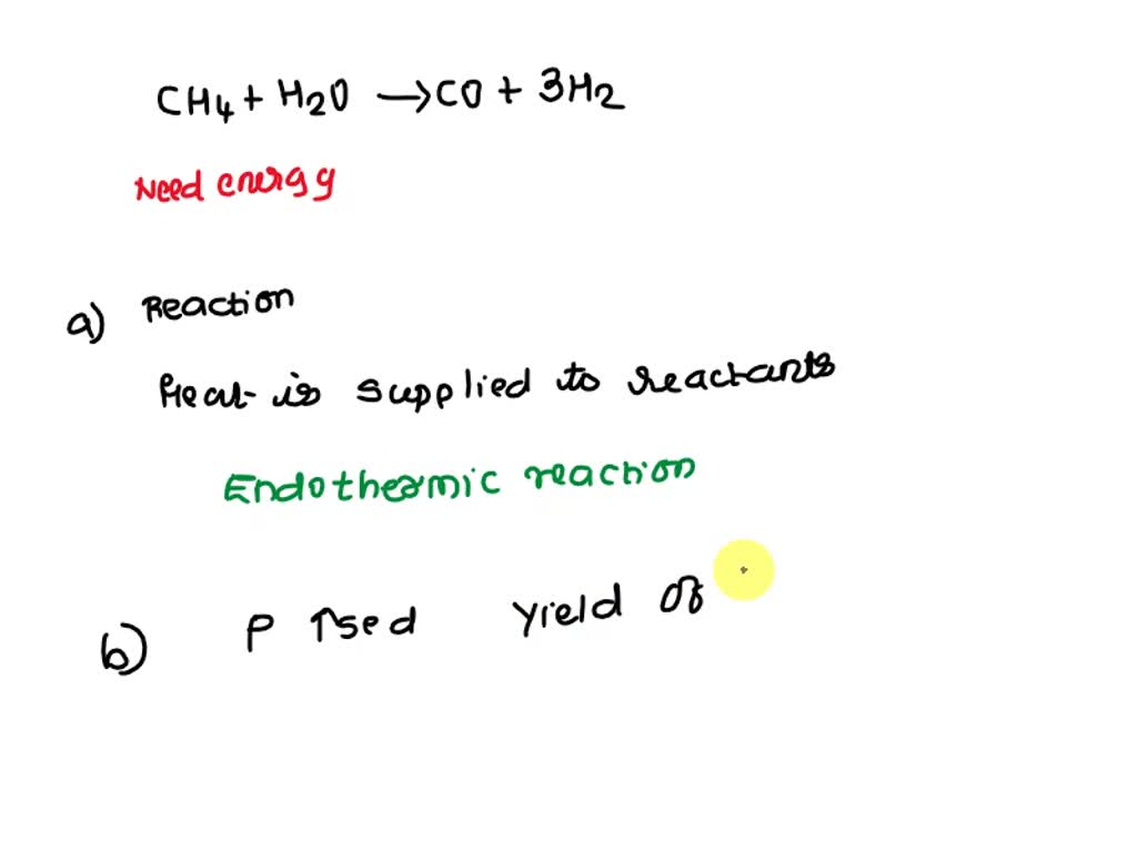 SOLVED: Consider the reaction for producing hydrogen from methane: CH4 ...