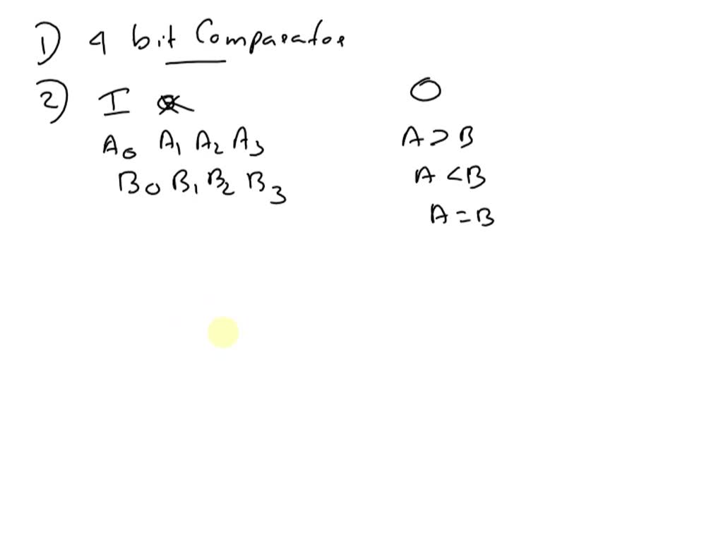 Solved Design A 4 Bit Comparator Then Displayed To A 7 Segment Display Using Logic Gates 5299