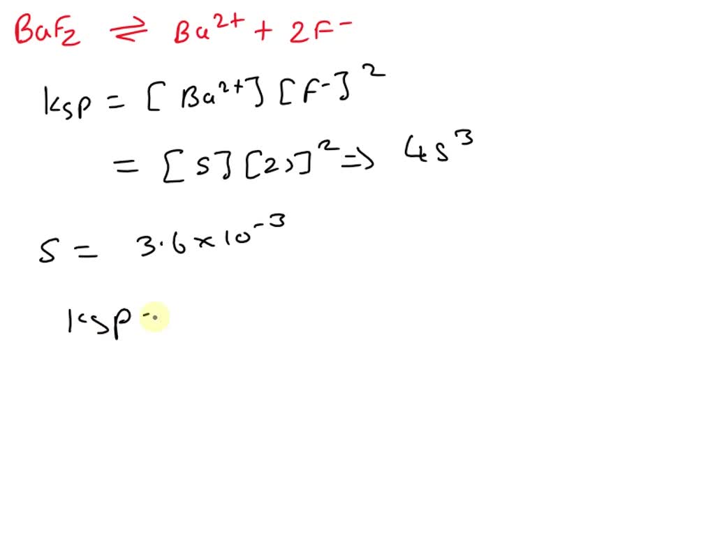 SOLVED: Solubility What is the correct solubility product constant expression for the ...