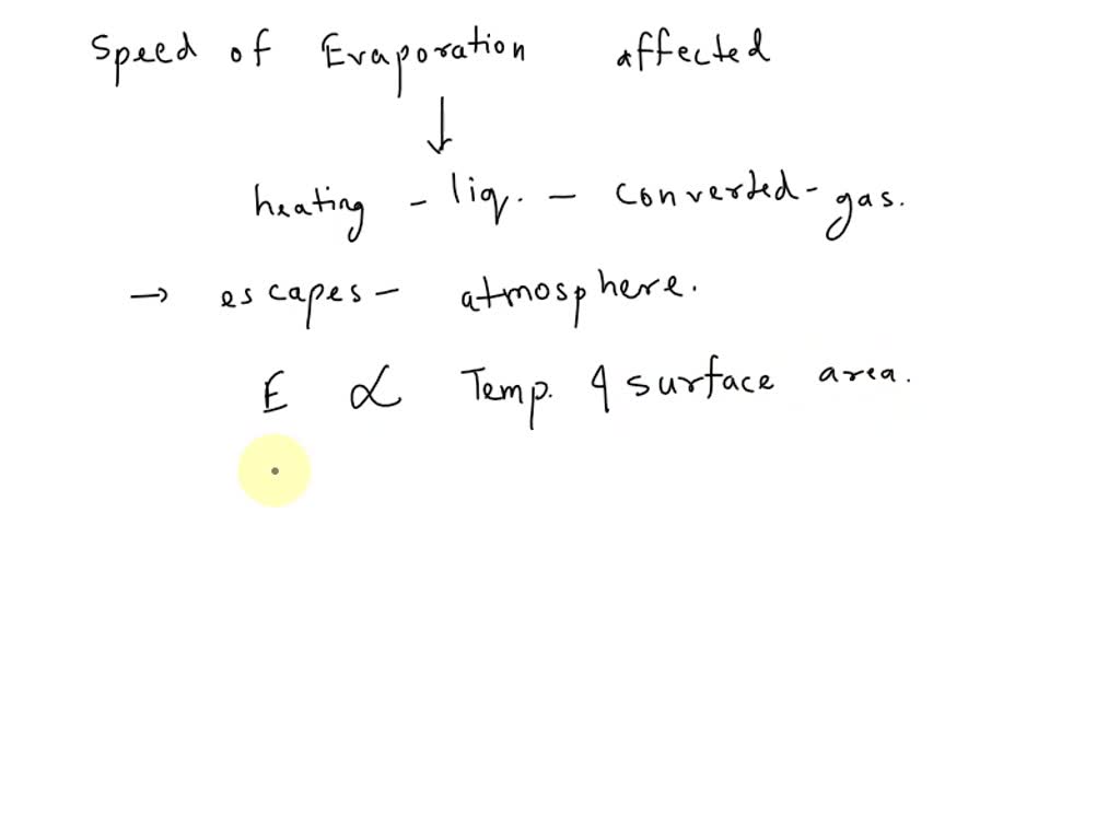 SOLVED: Choose all the answers that apply. The speed of evaporation ...