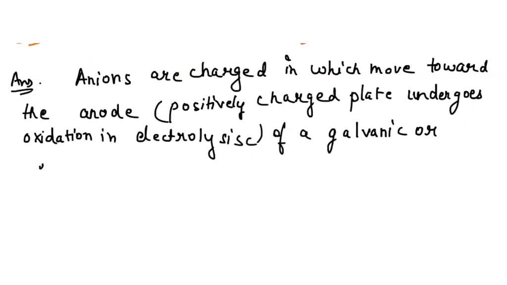 SOLVED: Multiple Choice (which one is Anions) Anions a) are charged in ...